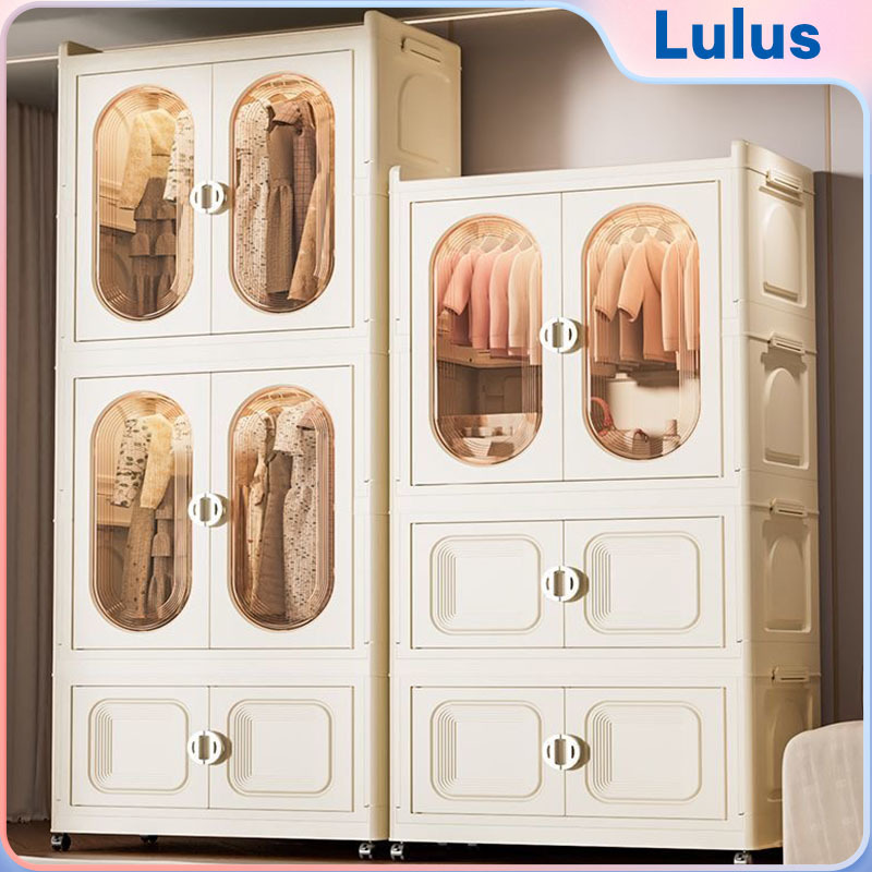Lulus Large Capacity Wardrobe Upgraded Heavy Duty Cloth Cabinet Storage ...