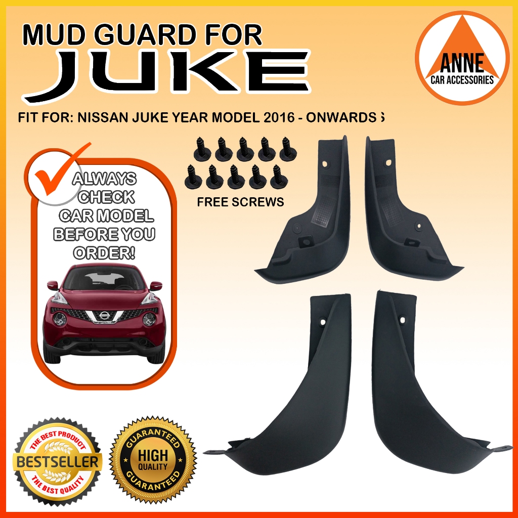 Mudguard for Nissan Juke 2016 Onwards Mud Guard Flaps Splash Guard EP ...
