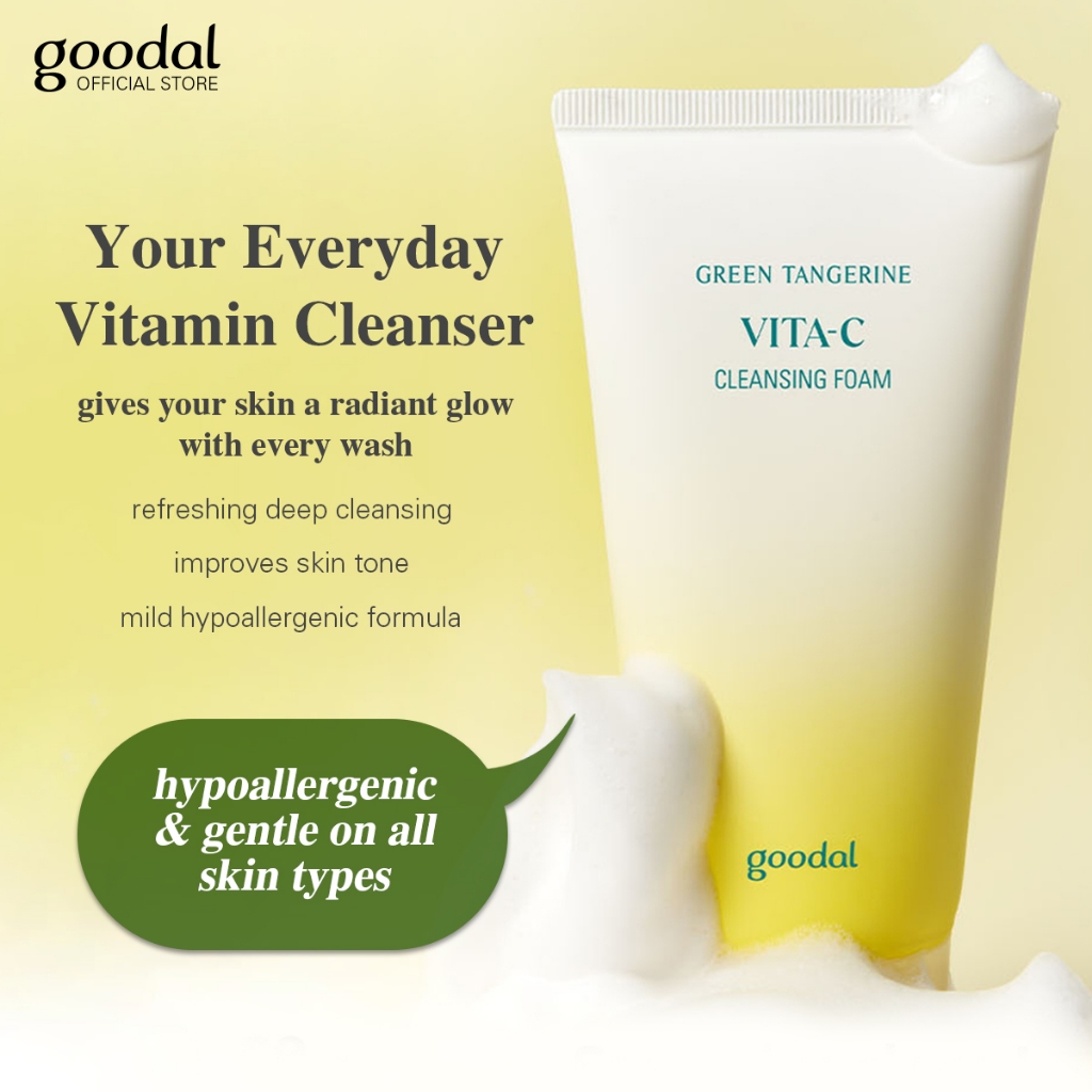 Goodal Green Tangerine Vita C Cleansing Foam 150ml | Shopee Philippines