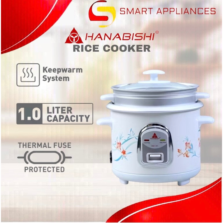 Hanabishi Rice Cooker 1 Liter HHRC10FS Automatic rice cooker with keep ...