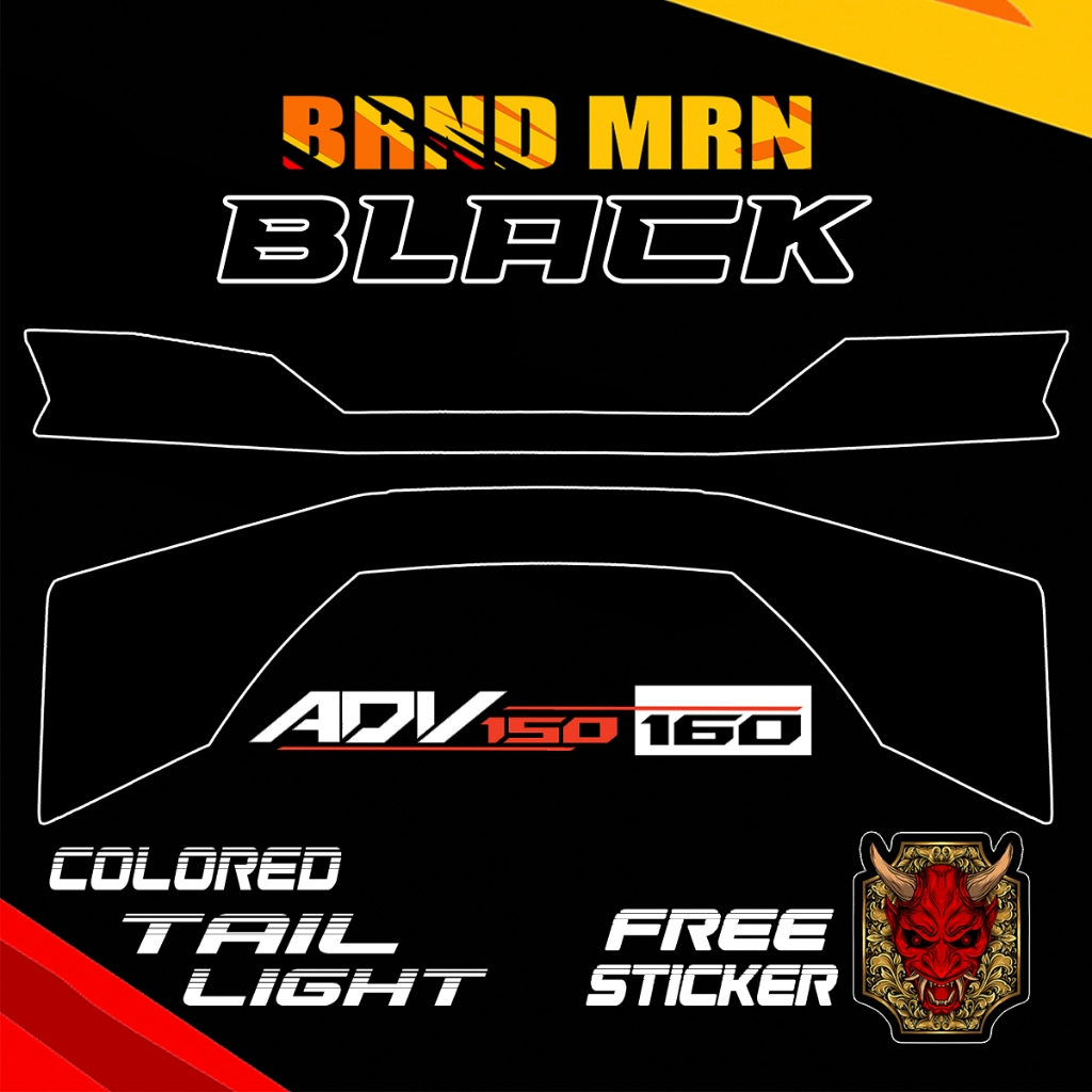 HONDA ADV 160/150 TAIL LIGHT COLORED CLEAR STICKER TINT PROTECTOR ...