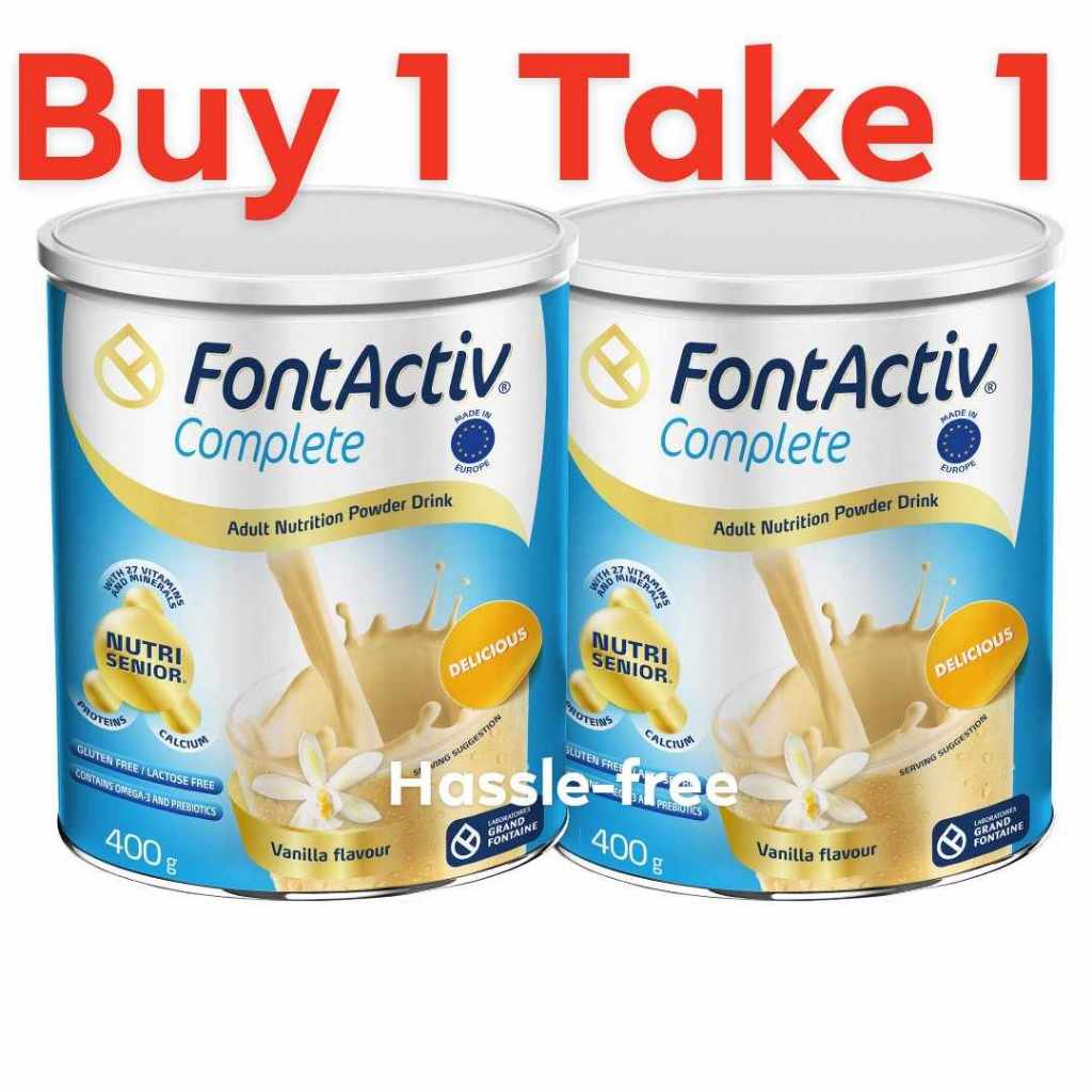 B1T1 FONTACTIV COMPLETE VANILLA MILK POWDER (400GX2) MADE IN EUROPE | Shopee Philippines