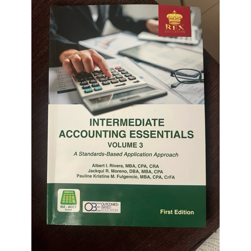 Intermediate Accounting Essentials Vol.3 By Rivera (OBE) | Shopee ...
