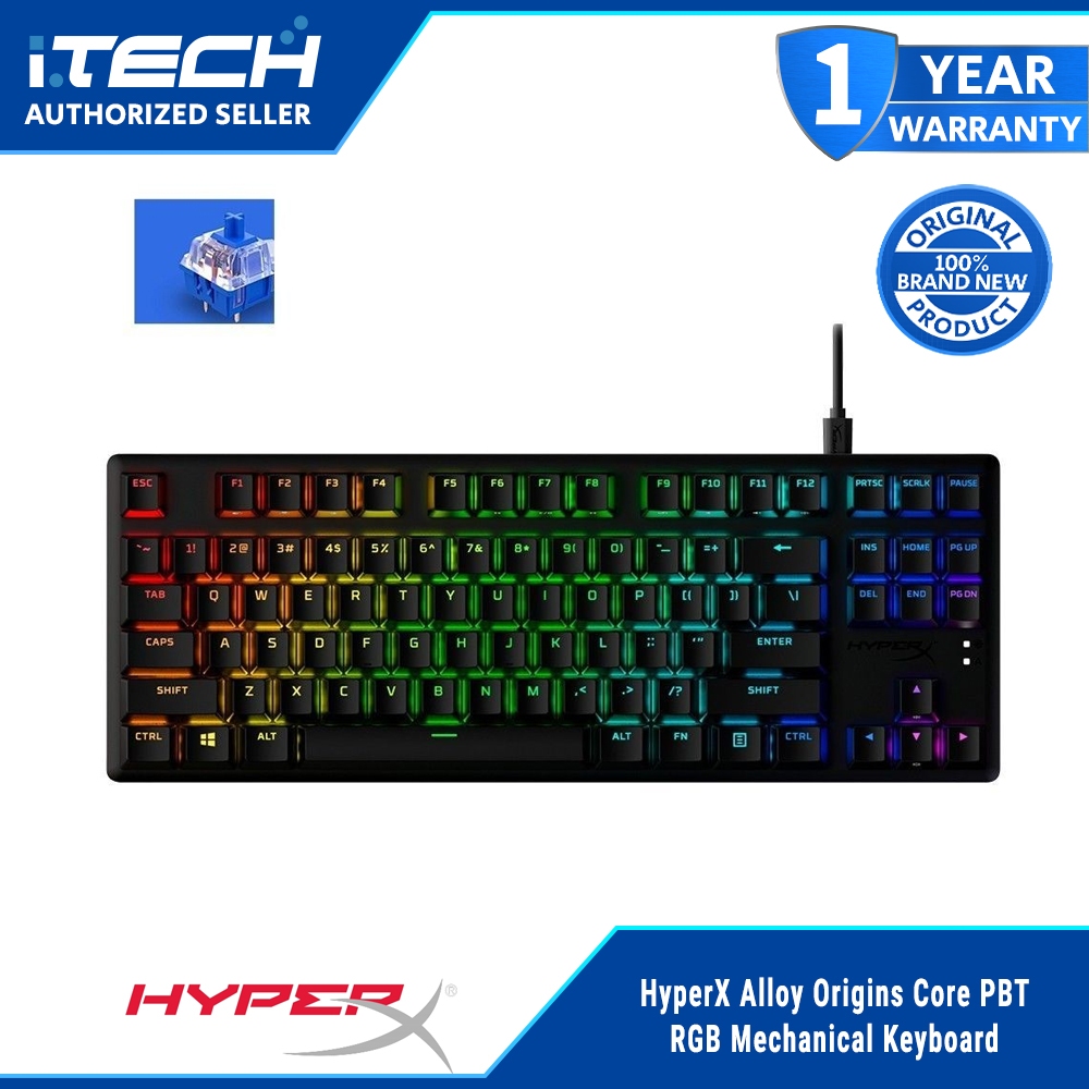 HyperX Alloy Origins Core PBT RGB Mechanical Keyboard | Shopee Philippines