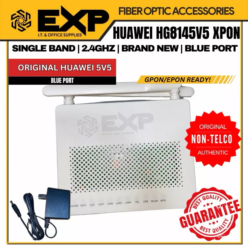 Huawei HG8145V5 - Single Band, Blue Port, Non-Telco - XPON; GPON/EPON ...