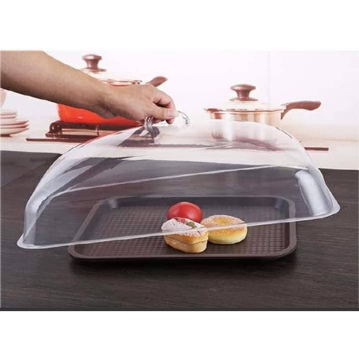 Transparent food cover rectangular tray cover Hotel plastic dishes ...