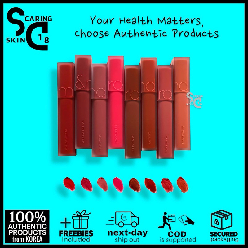 Rom&nd Blur Fudge Tint By SkinCaring18 Romand SK MU Mauvish Radwood ...