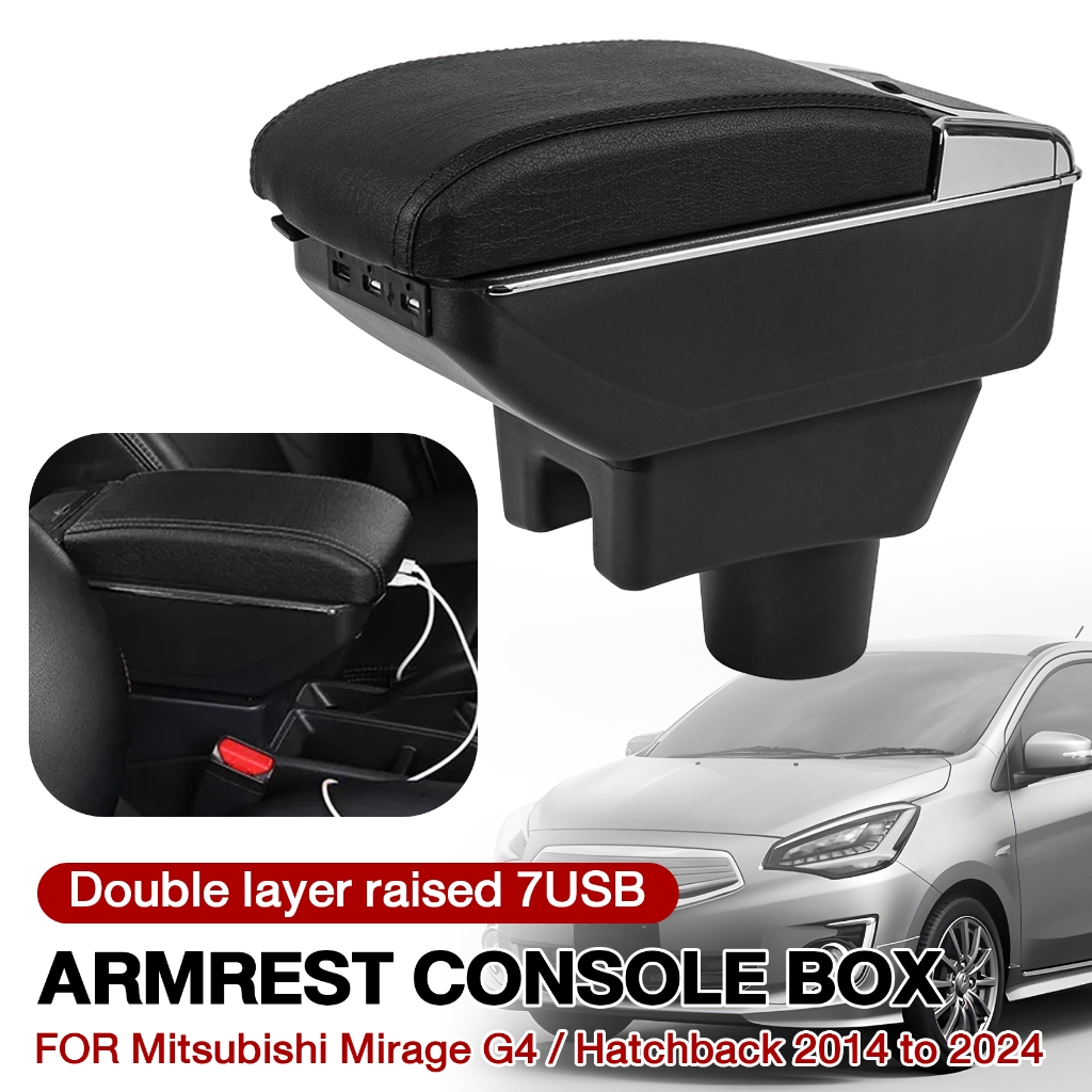 Mitsubishi Mirage G4 accessories 2014 to 2024 Car Arm rest Console Box ...