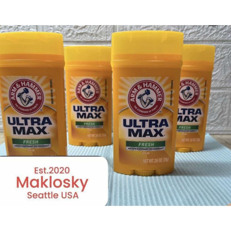 Arm & Hammer UltraMax Fresh Antiperspirant Deodorant 73g | Shopee ...