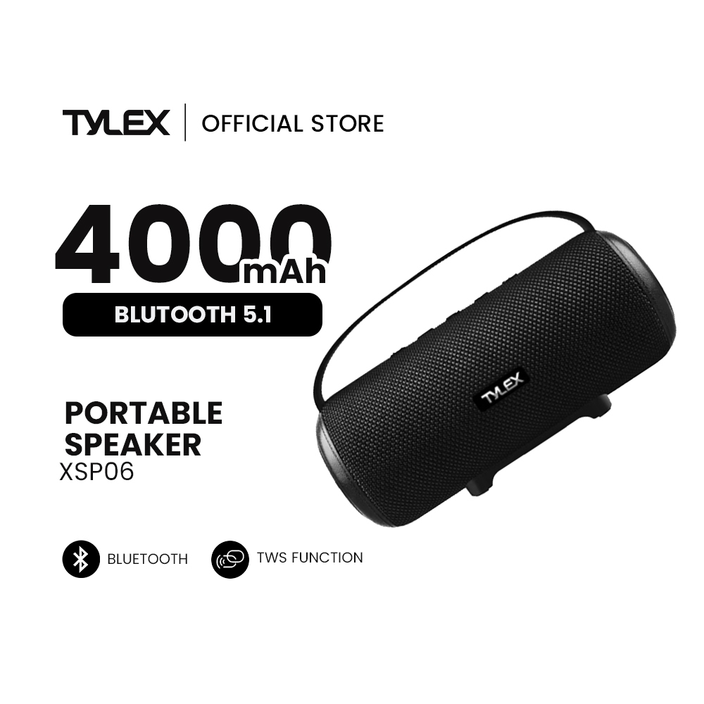 TYLEX XSP06 Wireless Speaker Super Bass Radiator 4000mAh Battery ...