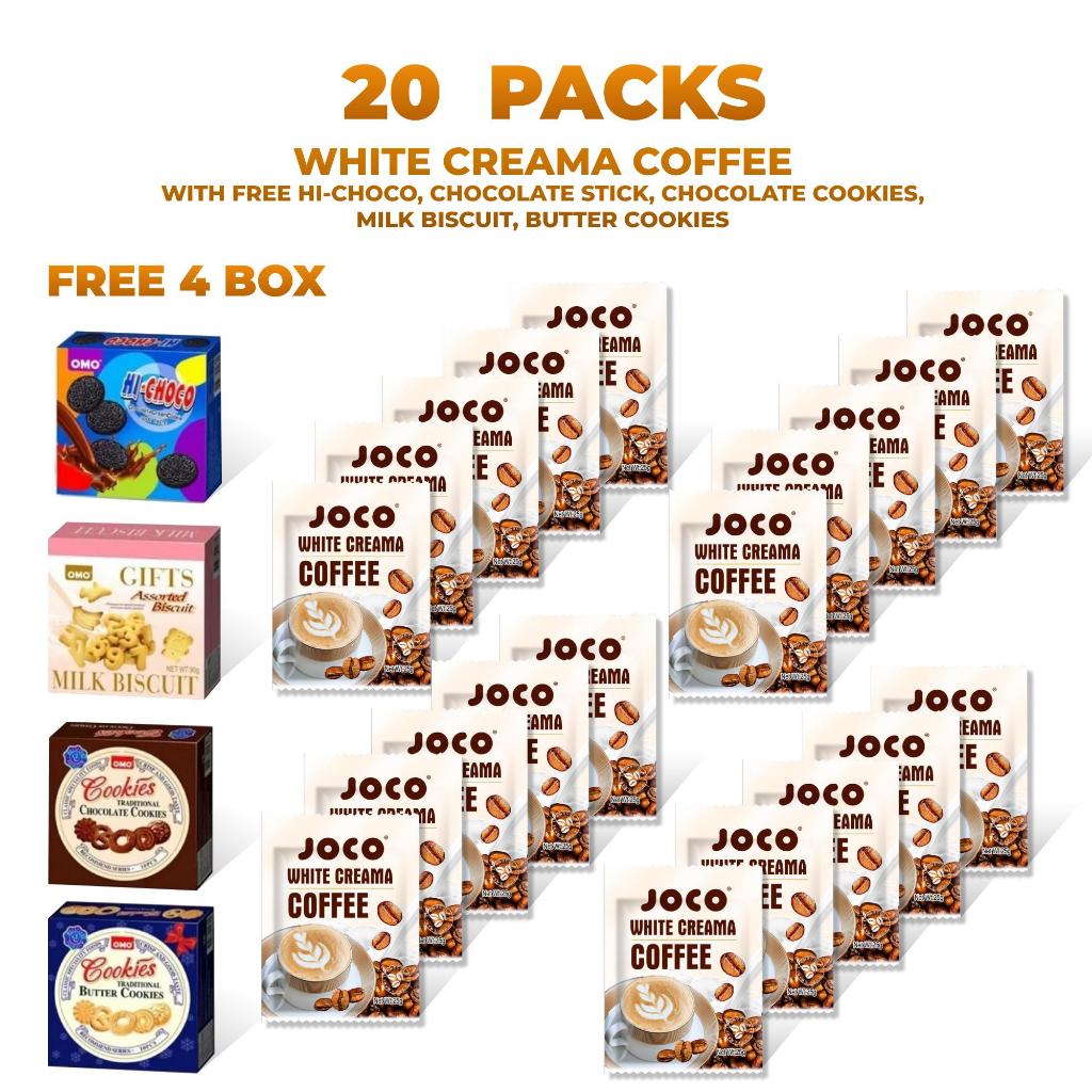 [20pcs] JOCO Coffee with 4 Different Flavors - NET Wt:25g Per Pack with ...