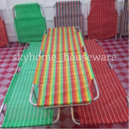 FOLDING BED HEAVY DUTY STRETCHABLE NYLON / FULLY ASSEMBLED /HIGAAN ...
