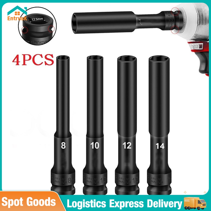 1/2" Drive Deep Impact Socket Set Hex Socket Impact Wrench Hex Socket ...