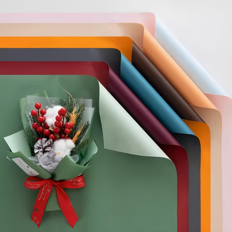 5pcs Two-Sided Colored Flower Paper 58*58cm Bouquet Wrapping Paper ...