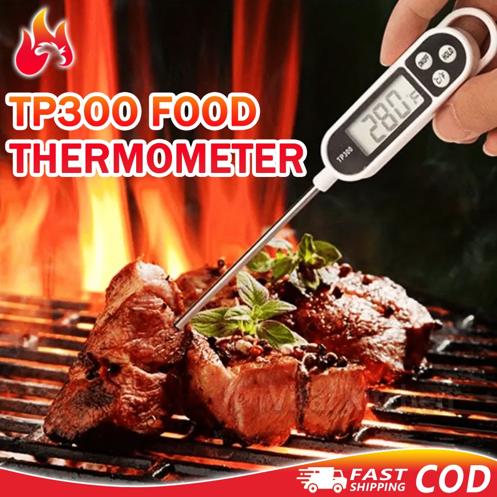 VK TP300 Food Thermometer Liquid Digital Thermometer For Cooking Bbq ...