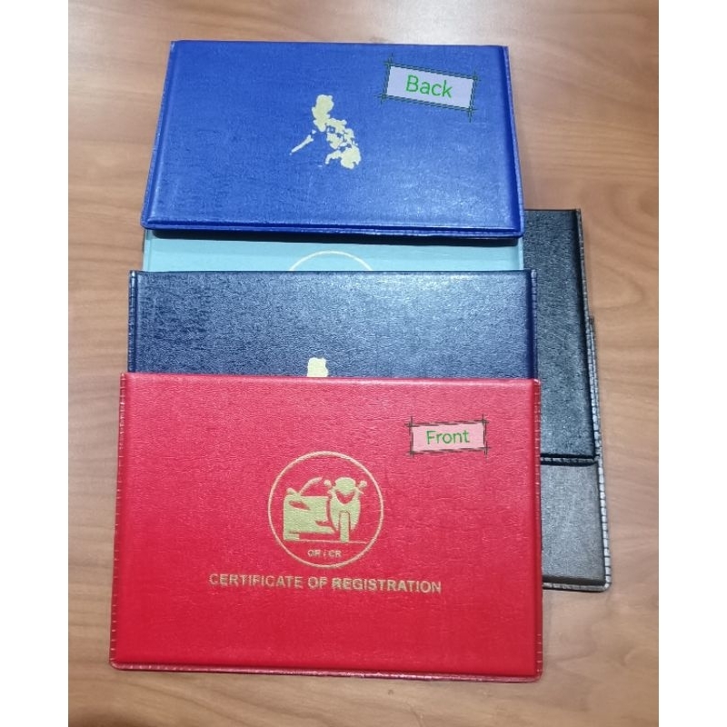ORCR HOLDER WITH RFID SLOTS ( COWHIDE WITH GOLD PRINT) | Shopee Philippines
