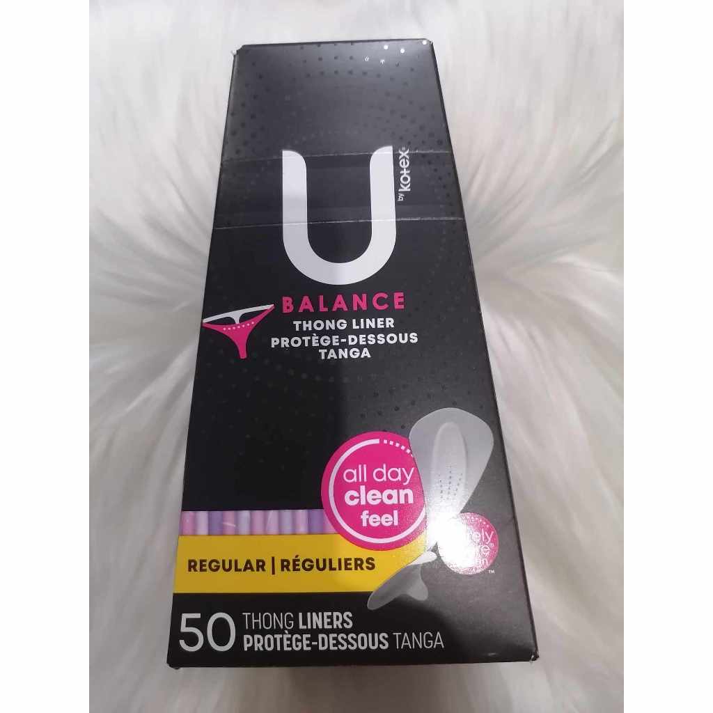 U By Kotex Balance - Regular THONG Liners - 50 Count | Shopee Philippines