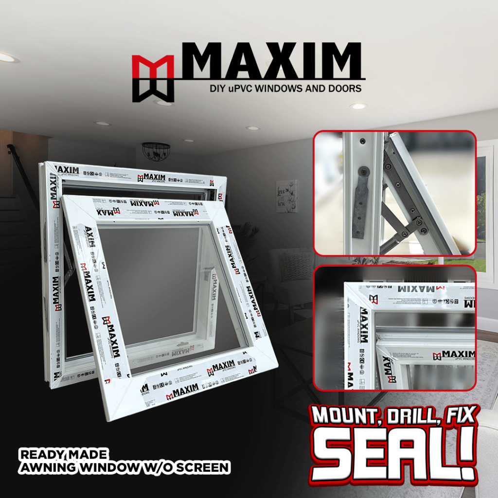 Maxim DIY uPVC Windows Awning Window | Shopee Philippines