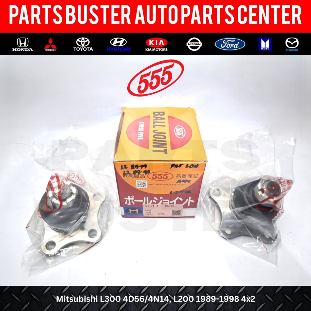 555 BALL JOINT FRONT LOWER 2pcs for Mitsubishi L300 4D56/4N14, L200 ...