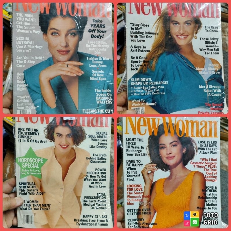 Vintage Preloved Random Fashion Magazines {NEW WOMAN} 2/8c | Shopee ...