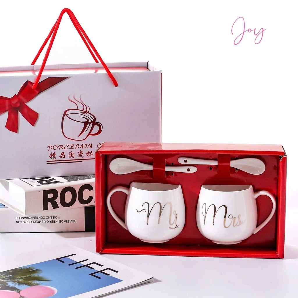 Couple ceramic cup mark cup practical gift creative big belly cup ...