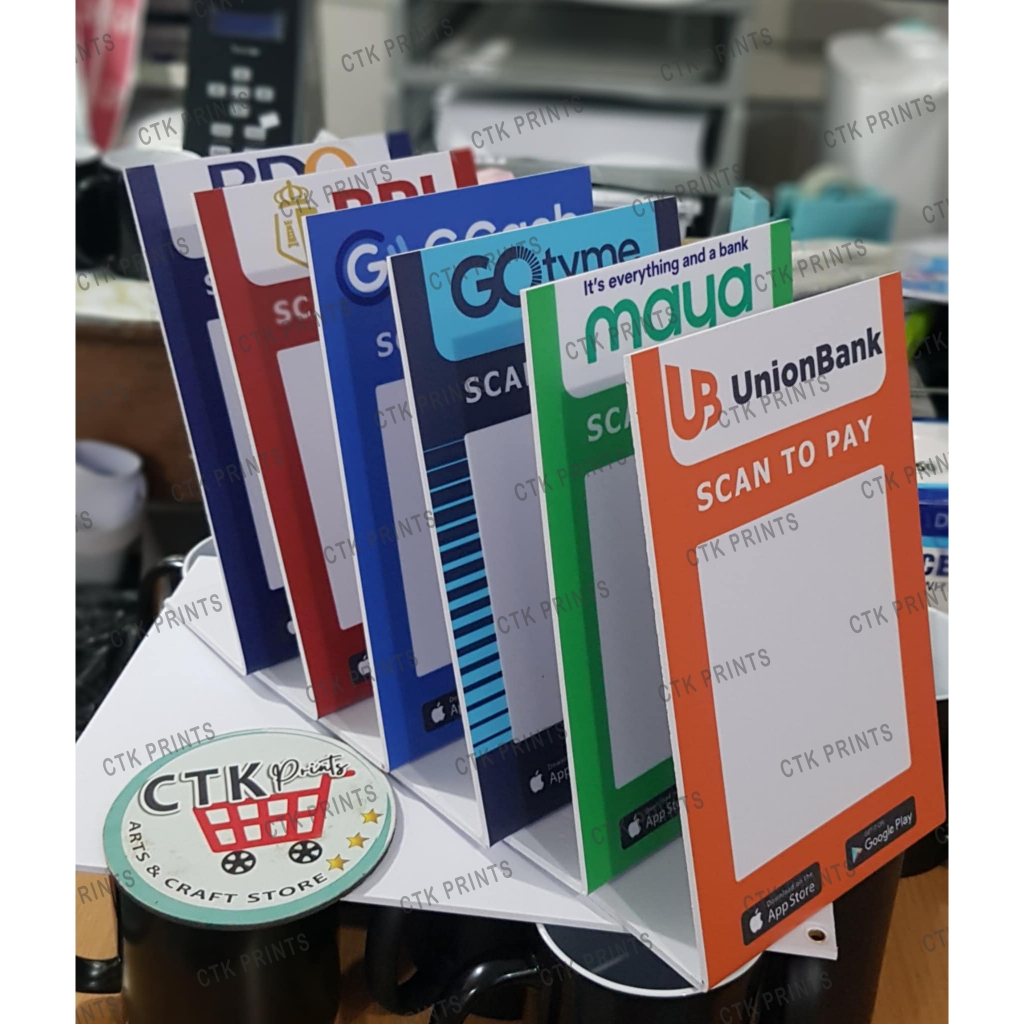 SCAN TO PAY STANDEE, GCASH, MAYA, AND OTHERS | Shopee Philippines