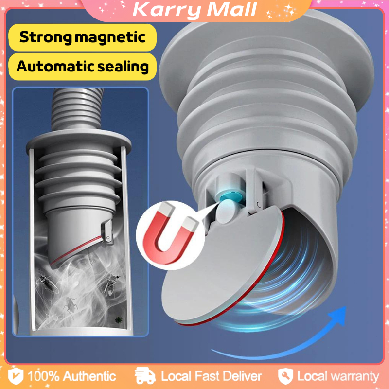 45mm Silicone Drain Pipe Anti-odor Sealing Cover Kitchen Sink Drain ...