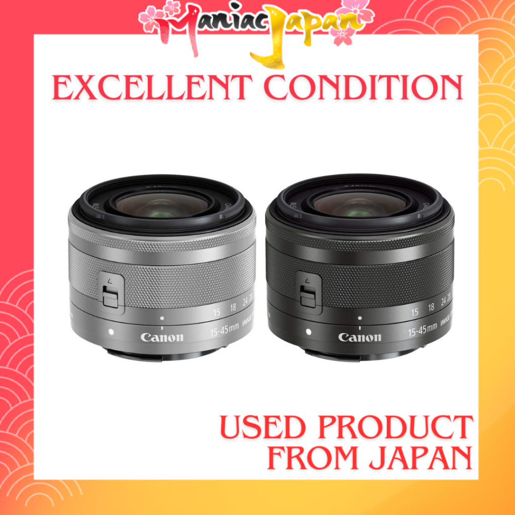 [ Used Camera from Japan ] Canon Standard Zoom Lens EF-M15-45mm F3.5-6 ...