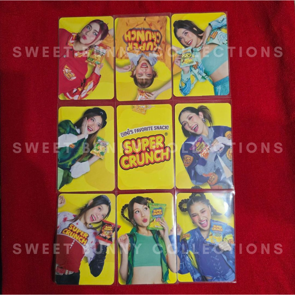 BINI X SUPER CRUNCH OFFICIAL PHOTOCARDS | Shopee Philippines