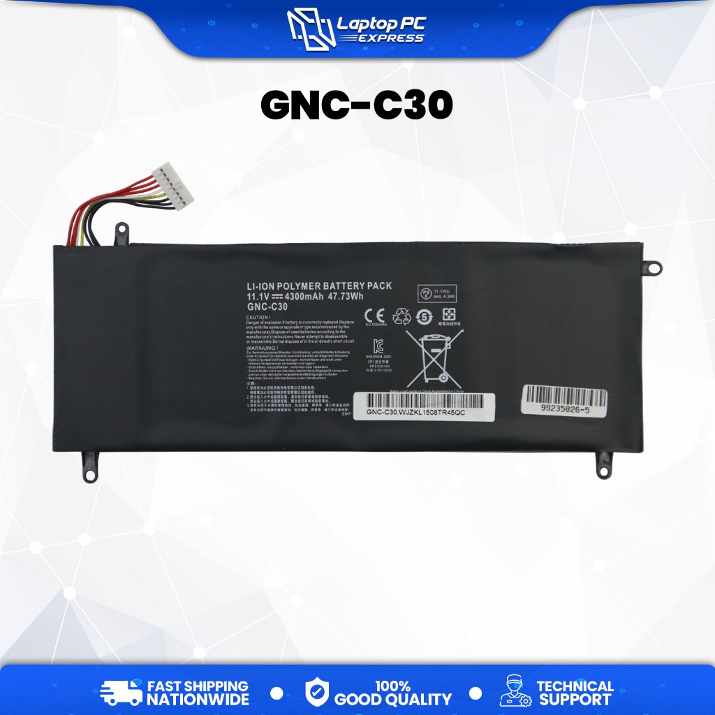Gigabyte Laptop Battery GNC-C30 for GIGABYTE U2442 U24F P34G-V2 Gaming ...