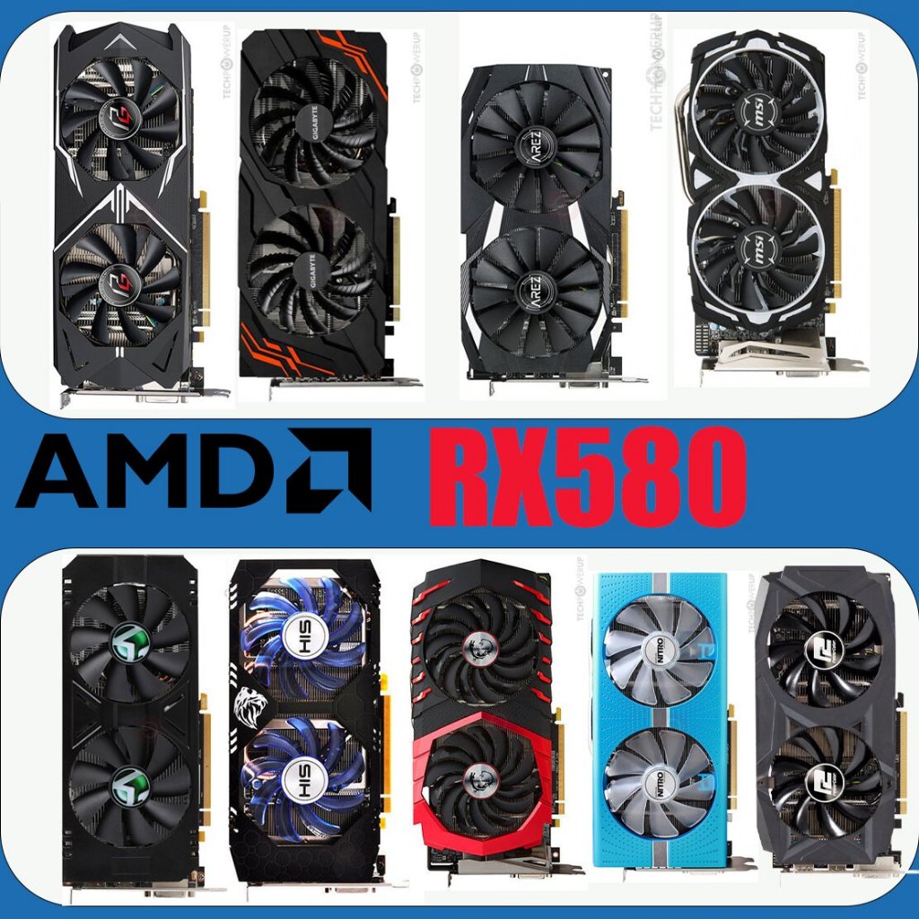 AMD RX580 RX590 RX470 GAMING GRAPHICS CARDS 1660TI GTX1060 RTX4050 ...