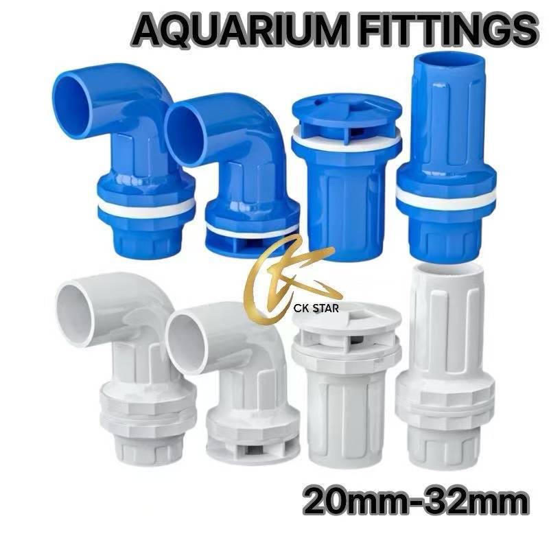 PVC Overflow , Drain , Connector Aquarium Fittings Fish Tank Water ...