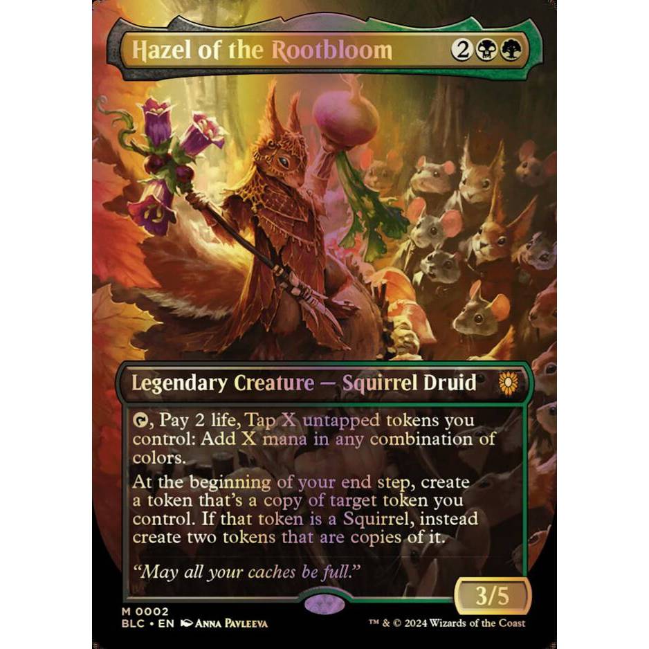 MTG Singles: Hazel of the Rootbloom Borderless Foil NM Multi BLC Bloomburrow Commander | Shopee ...