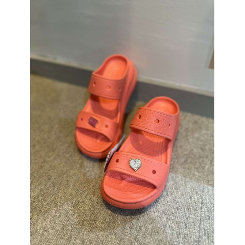 Original Crocs Crush Sandal in Hot Blush Size W10 | Shopee Philippines