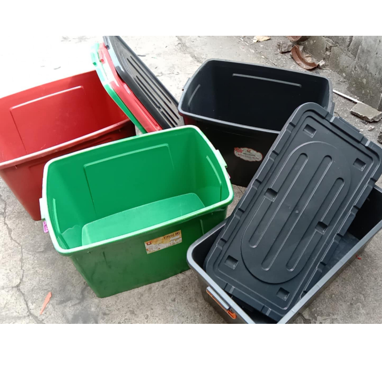 BIG BIG Storage Box Underbed Box WITH WHEELS AND COVER BIG LONG largest ...