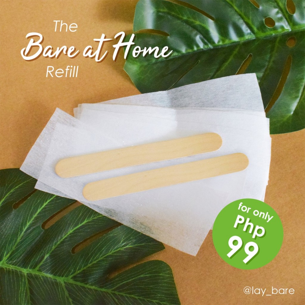 Lay Bare Wax Strips and Spatula | Waxing Strips and Wooden Spatula for waxing | Bare at Home ...
