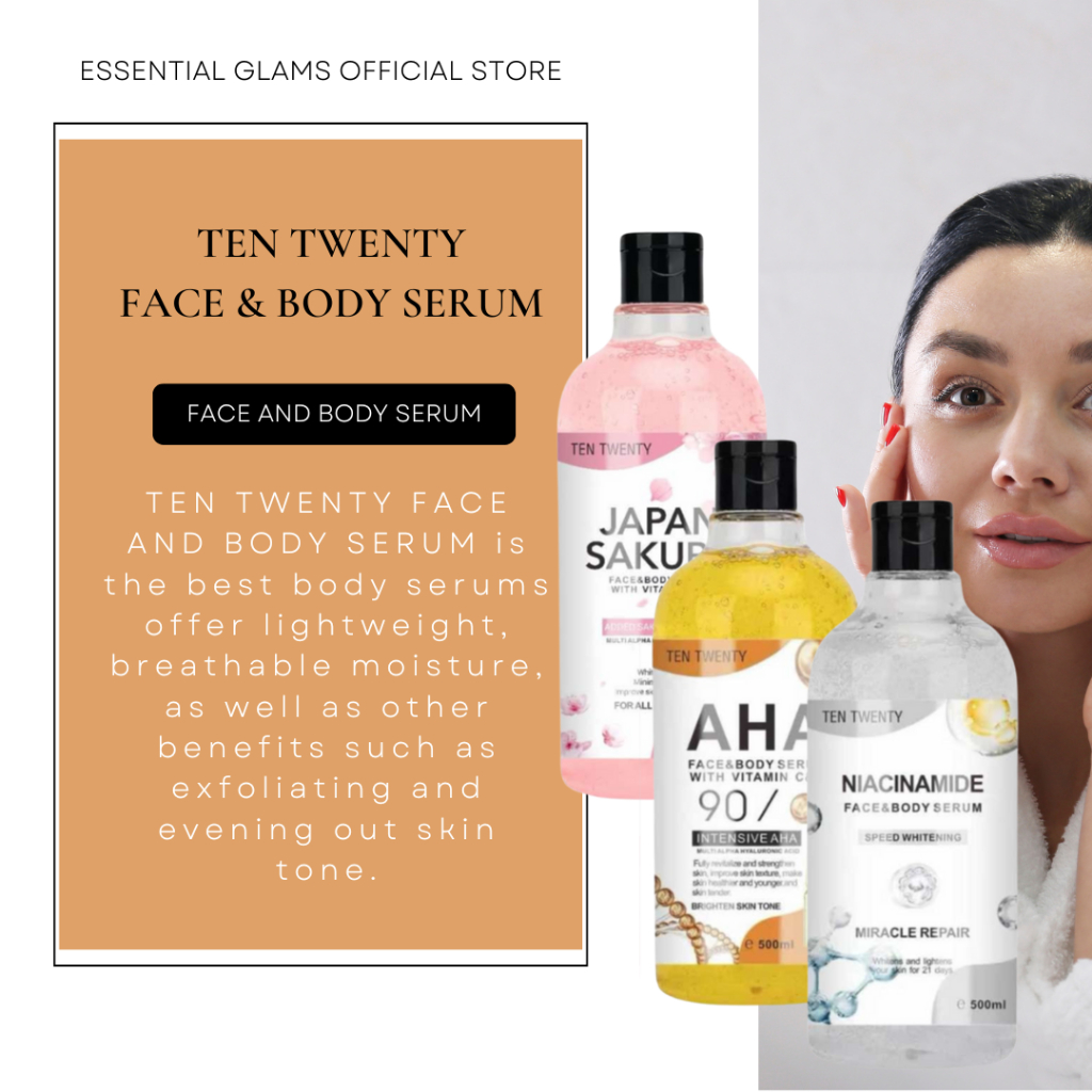 ORIGINAL AND EFFECTIVE TENTWENTY AHA FACE AND BODY SERUM WITH VITAMIN C ...