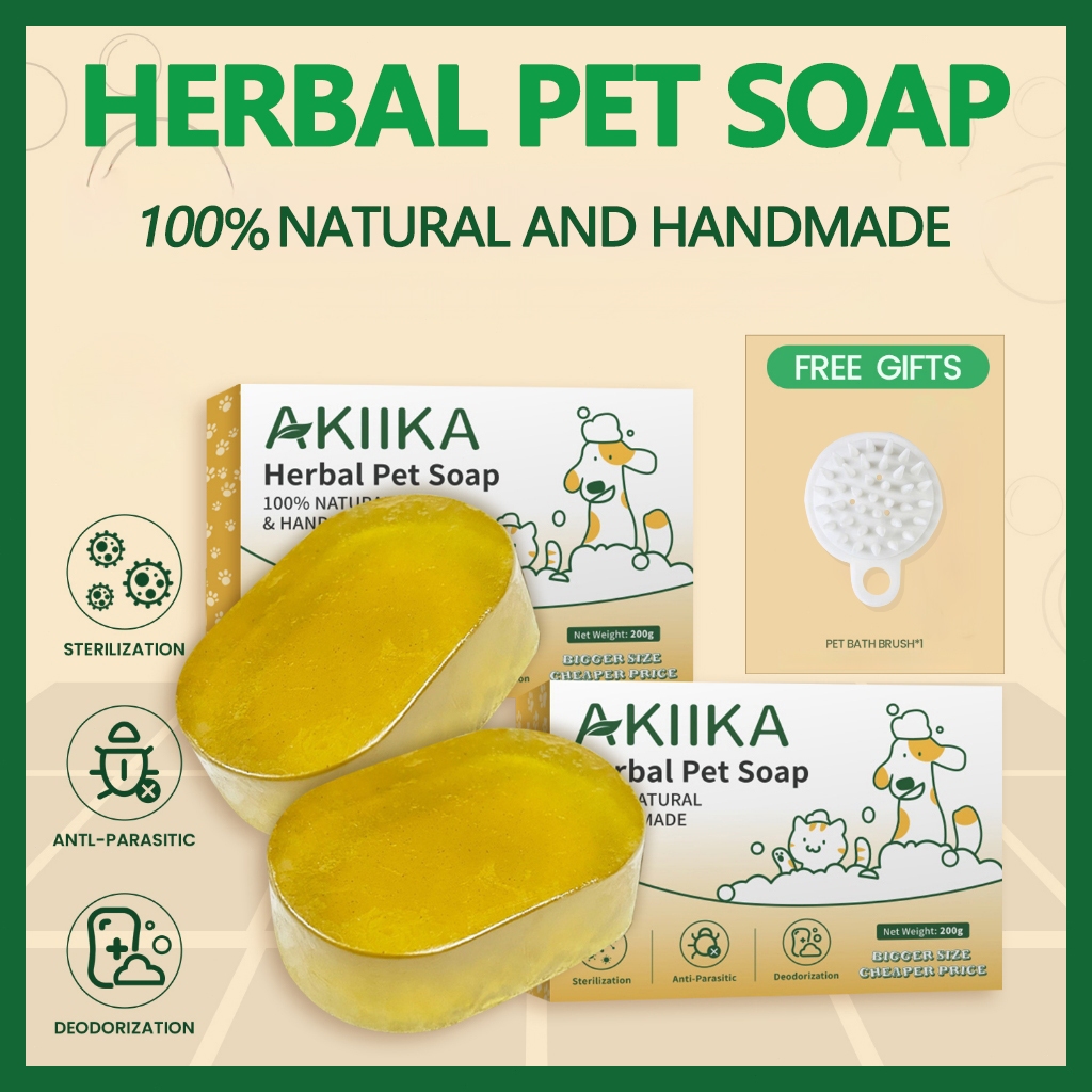 Herbal Pet Soap 100% Natural Handmade Sterilization Anti Parasitic ...