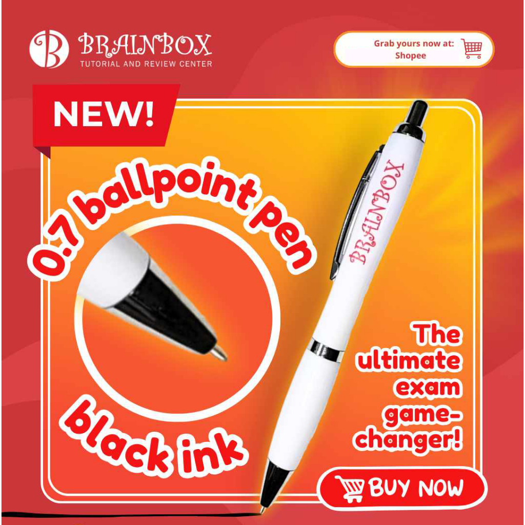 Brainbox Ballpen LV7 (Advisable Pen for Civil Service Exam) 5pcs ...