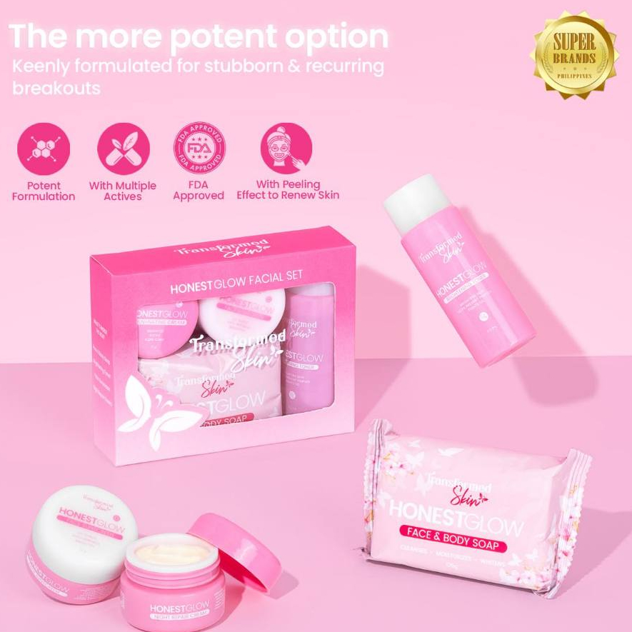 Honest Glow Rejuvenating Set Whitening Soothing Hydrating | Shopee ...