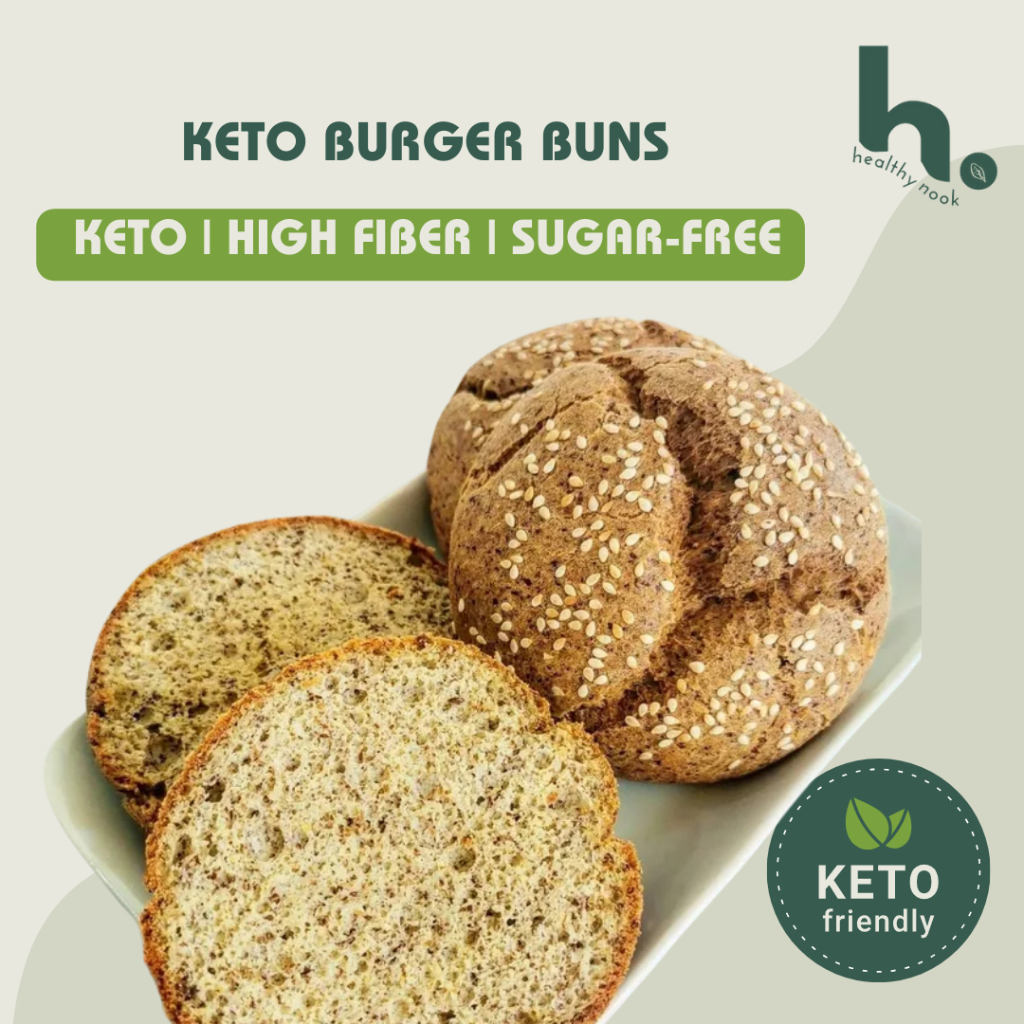 [NEW!!] Keto High Fiber Burger Buns (4pcs) | Shopee Philippines