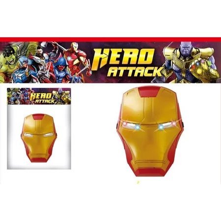 Avengers Mask With Light Kids Toys Spider Man Iron Man Mask New Year ...