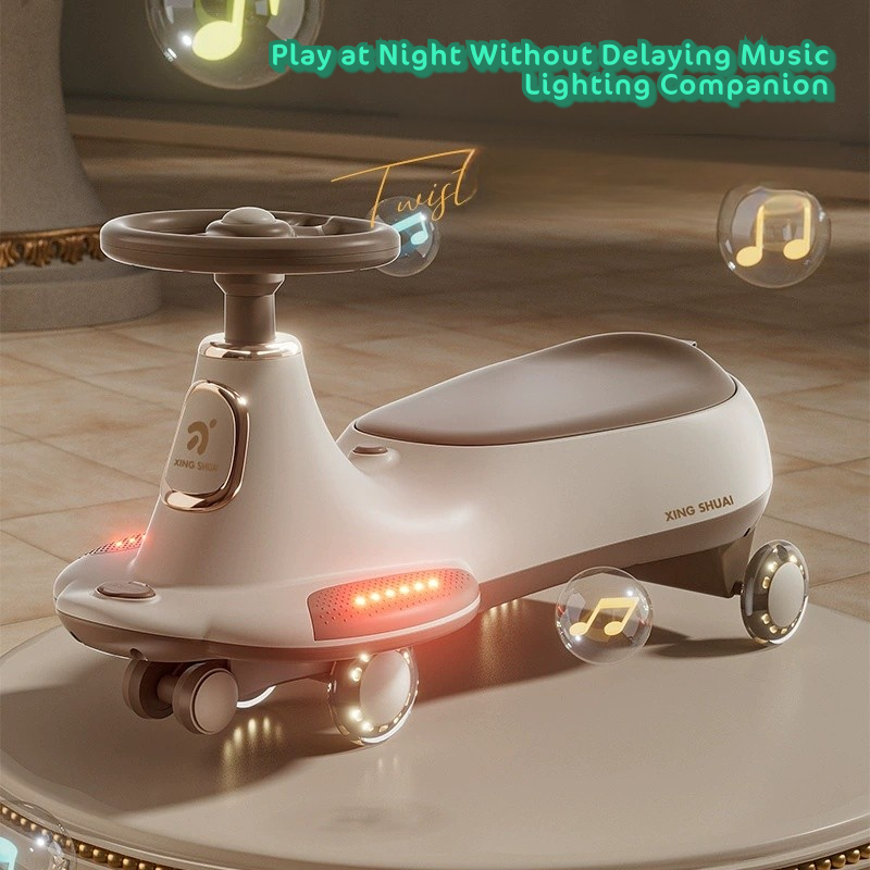 Kids Twisting Car Anti rollover Swinging Car 1-6 Year Old Boys and ...