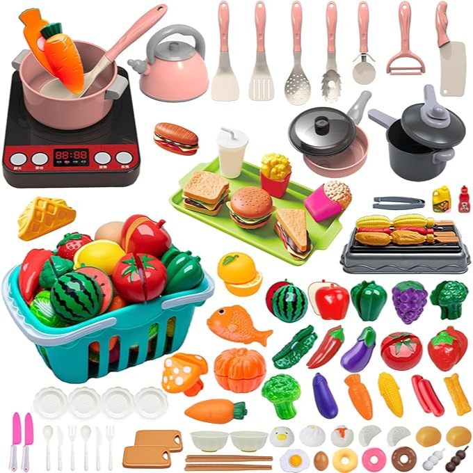 108PCS Cooking set toys for kid kitchen toys for girls kids lutu lutuan ...