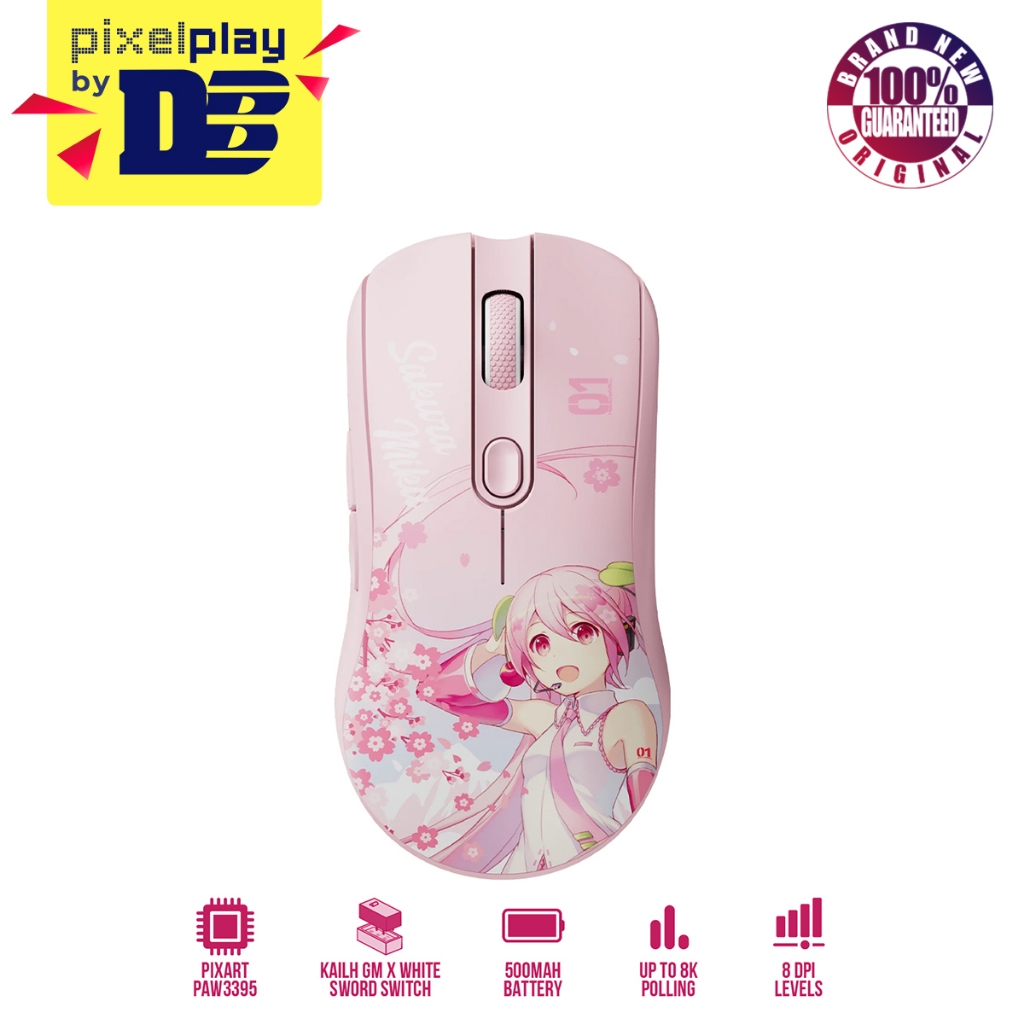 Akko AG ONE 8K Wireless Tri-Mode Gaming Mouse (Sakura Miku) | Shopee ...