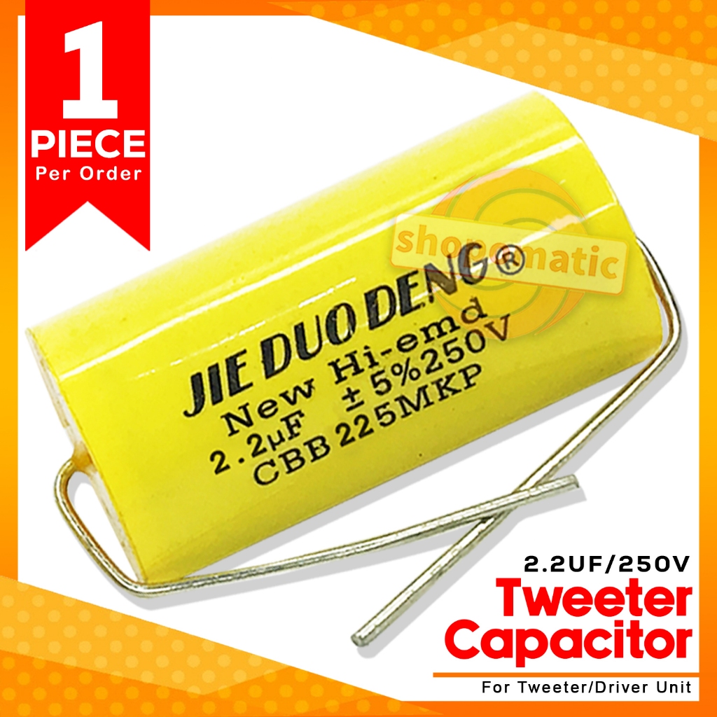 2.2UF/250V Tweeter Capacitor For Driver Unit/Speaker/Tweeter | Shopee ...