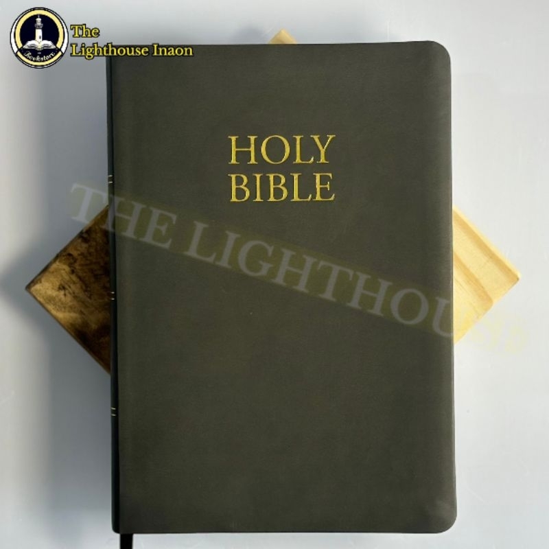 ENGLISH HOLY BIBLE KING JAMES VERSION GIANT PRINT CHARCOAL SIMULATED ...