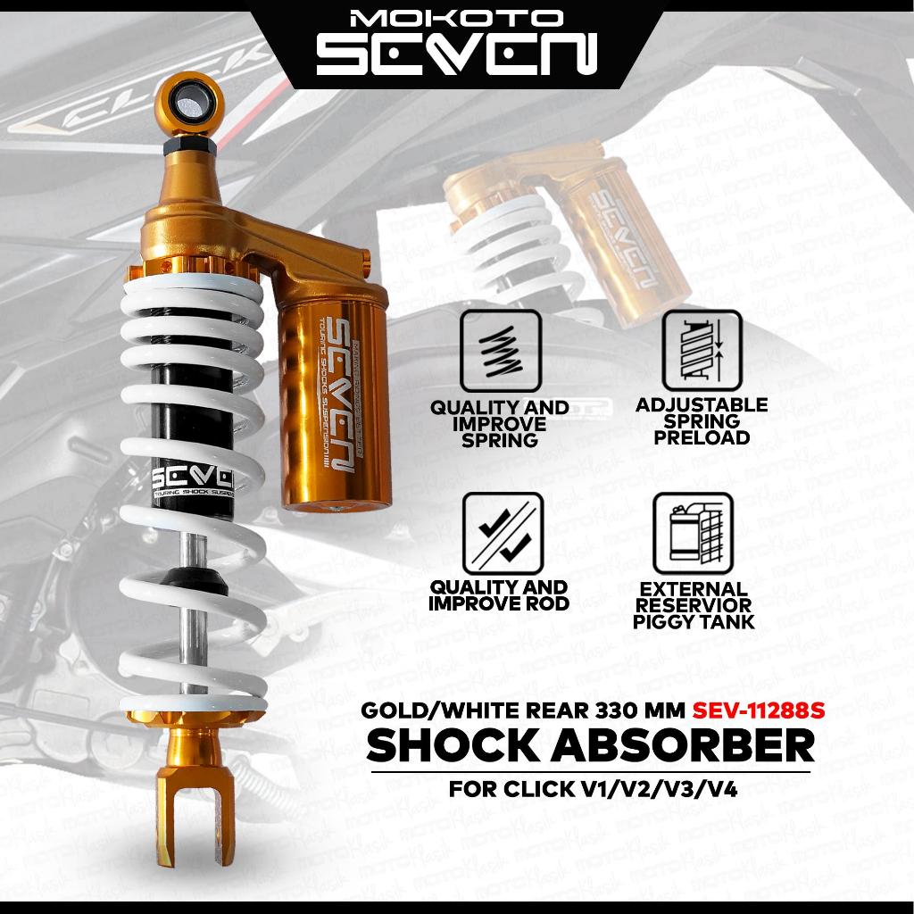 MOKOTO SEVEN SERIES REAR SHOCK ABSORBER FOR HONDA CLICK 330MM HIGH ...