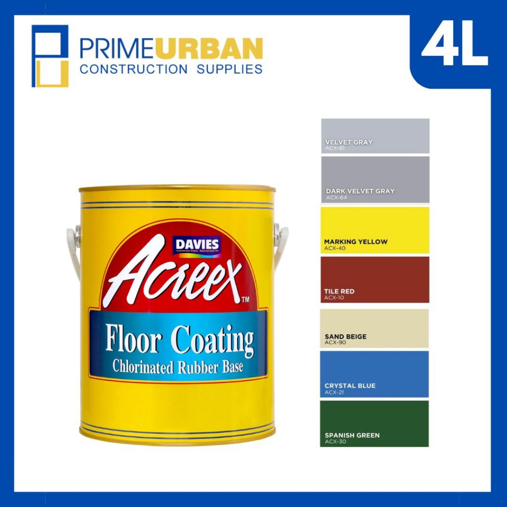 DAVIES ACREEX Chlorinated Rubber Based Floor Paint 4L | Shopee Philippines