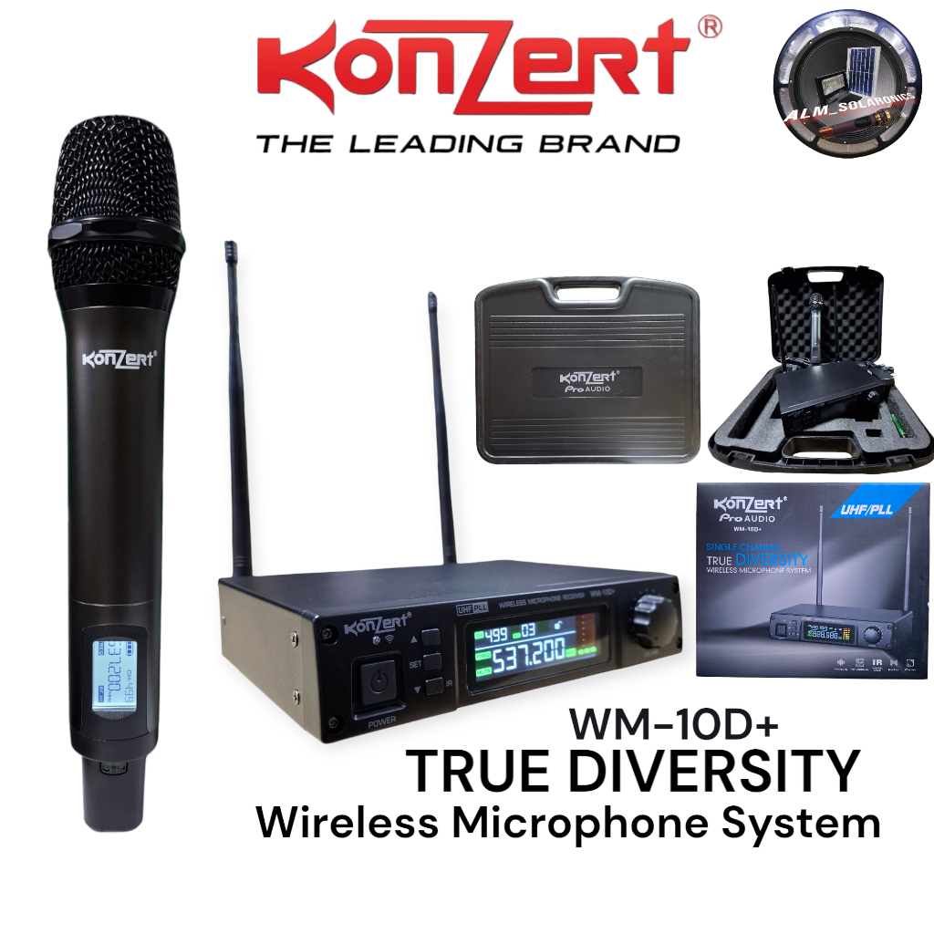 Konzert WM-10D+ Single Channel True Diversity Wireless Microphone ...